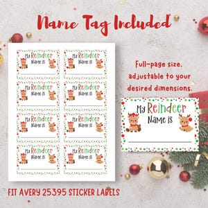 Christmas Game Printable What's Your Reindeer Name, Christmas Game ...