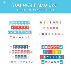 Nurse Appreciation Week Banner Printable, Nurses Week Banner, Nurses Week Decor, Nurse Week ...