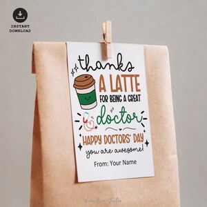Doctors Day Tag Printable, Happy National Doctors Day Gift Tags, Doctor ...