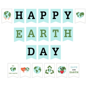 Earth Day Banner, Printable Earth Day Banners, Happy Earth Day ...