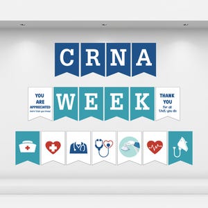 CRNA Week Printable Banner Happy Nurse Anesthetists Appreciation Week ...