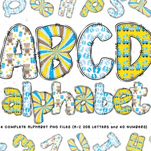 Baby Boy PNG, Kids Doodle Letters PNG, Baby Boy Alphabet & Number Png ...