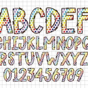 School Alphabet PNG, School Alphabet Sublimation, Teacher Hand Drawn ...