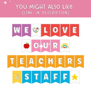 Teacher Appreciation Banner Printable, Happy Teacher Appreciation Week ...