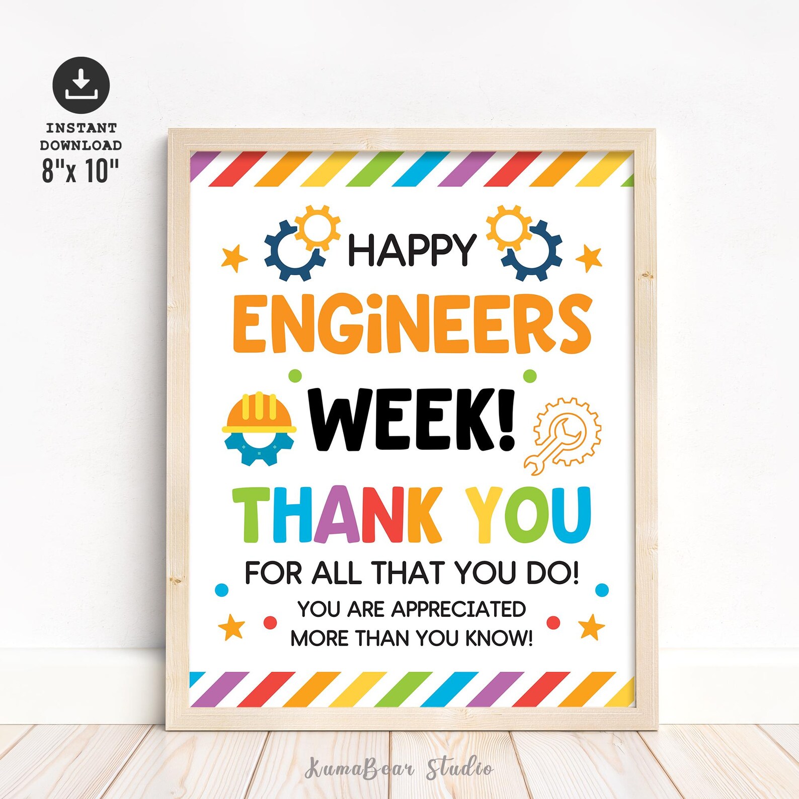 Engineers Week Sign Printable, Engineering Appreciation Poster ...