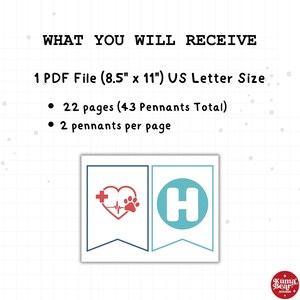 Veterinary Receptionist Week Banner Printable, Banner Happy Veterinary ...