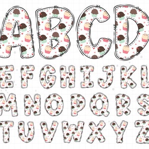Ice Cream Candy Alphabet PNG, Alphabet Sublimation, Summer Alphabet ...