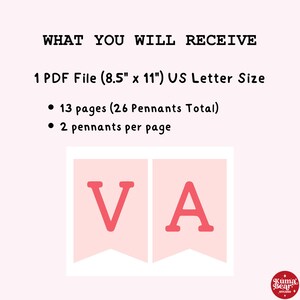 Printable Banner Valentine's Day Decor, Valentine Banner Printable ...