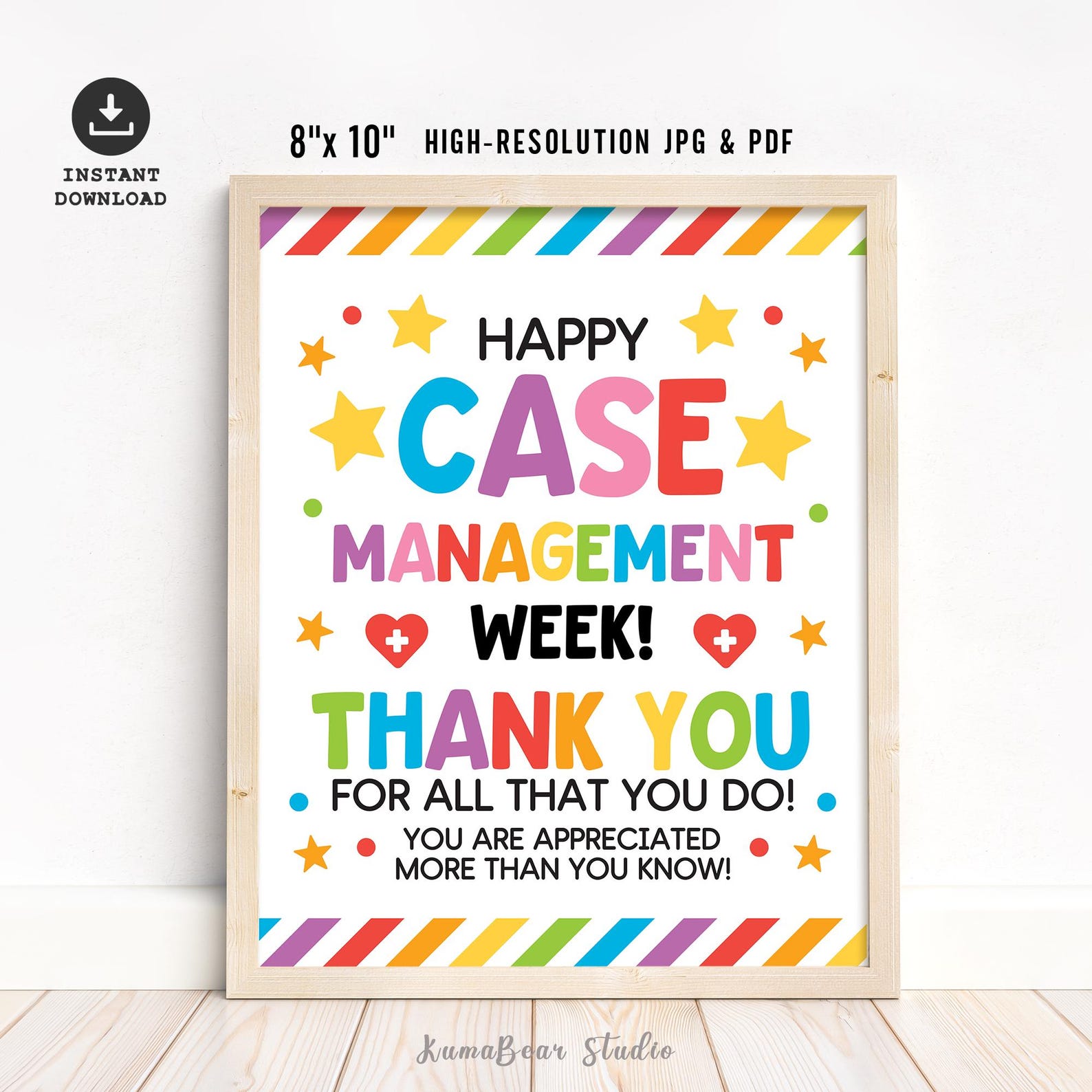Case Management Week Sign Printable – Case Manager Appreciation Poster ...