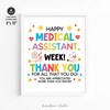 Medical Assistant Week Printable Poster, Happy MA Week Sign, Medical ...