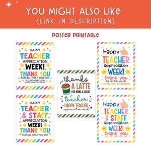 Teacher and Staff Appreciation Sign Printable, Teacher Appreciation ...
