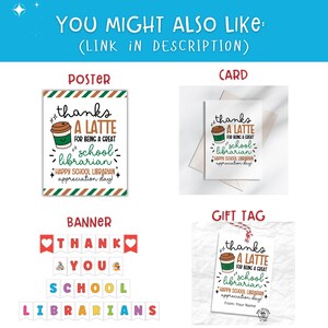 School Librarian Day Sign Printable, Thank You School Librarians ...