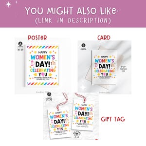 Women's Day Banner Printable, Happy Women's Day Printable Banner ...