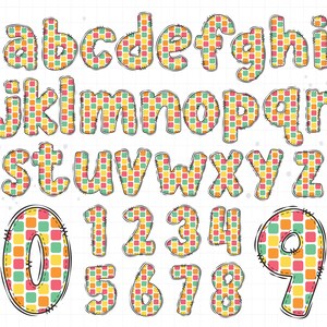 Citrus Alphabet PNG, Fun Color, Bright Color Alphabet Letters PNG ...
