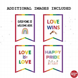 Pride Month Banner Printable, Pride Month Printable, LGBTQ Rainbow ...