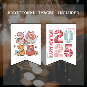 New Year’s Eve Party Banner Printable Happy New Year 2025 Banner New ...