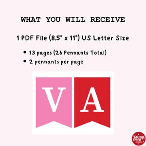 Valentine's Day Printable Banner Valentine Decor, Valentines Day ...