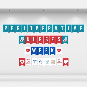 Perioperative Nurses Week Banner Printable, OR Nurse Appreciation ...