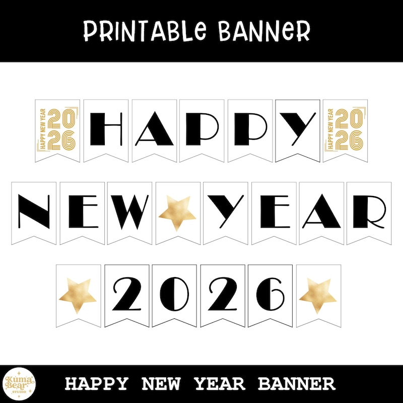 Happy New Year 2026 Signs - Etsy