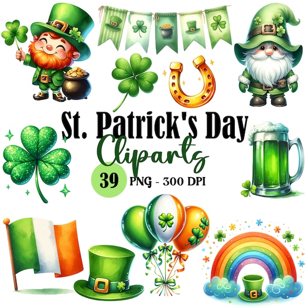 LEPRECHAUN CLIPART - Etsy