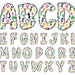 Tropical PNG Aloha Tropical Doodle Alphabet Tropical Letters - Etsy