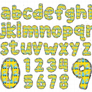 Baby Boy PNG, Kids Doodle Letters PNG, Baby Boy Alphabet & Number Png ...