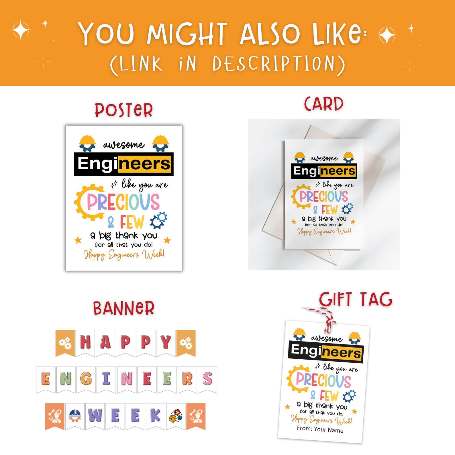 Engineers Week Sign Printable, Engineering Appreciation Poster ...