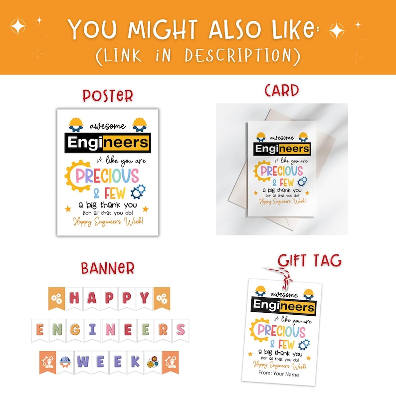 Engineers Week Sign Printable, Engineering Appreciation Poster ...