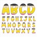 School Doodle Alphabet Bundle, School PNG Letters, Numbers ...