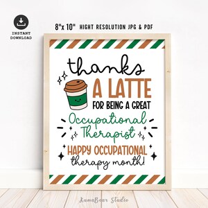 Occupational Therapy Month Sign Printable, OT Month Printable Sign ...