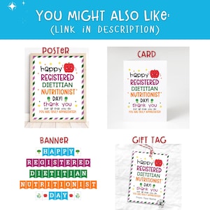 National Nutrition Month Tag Printable, Nutrition Month Gift Tag ...