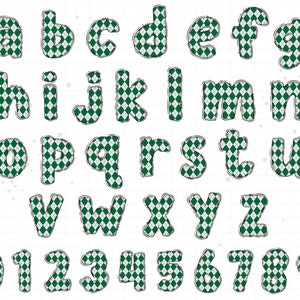 Wizard School Doodle Alphabet Letters & Numbers, Magic School Alphabet ...
