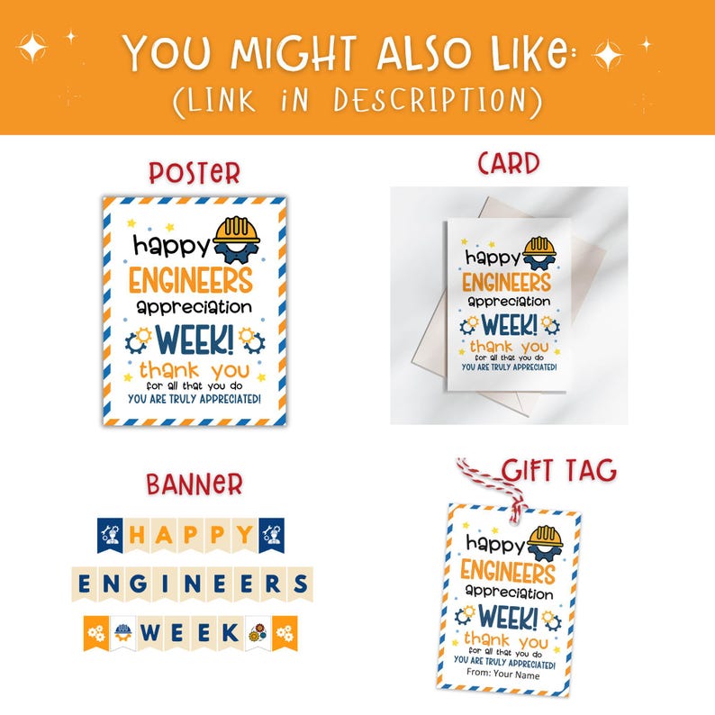Engineers Week Sign Printable, Engineering Appreciation Poster ...