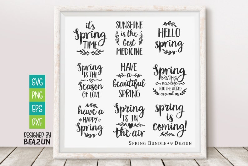 Spring Time SVG Bundle Spring SVG Hello Spring svg Spring Is | Etsy
