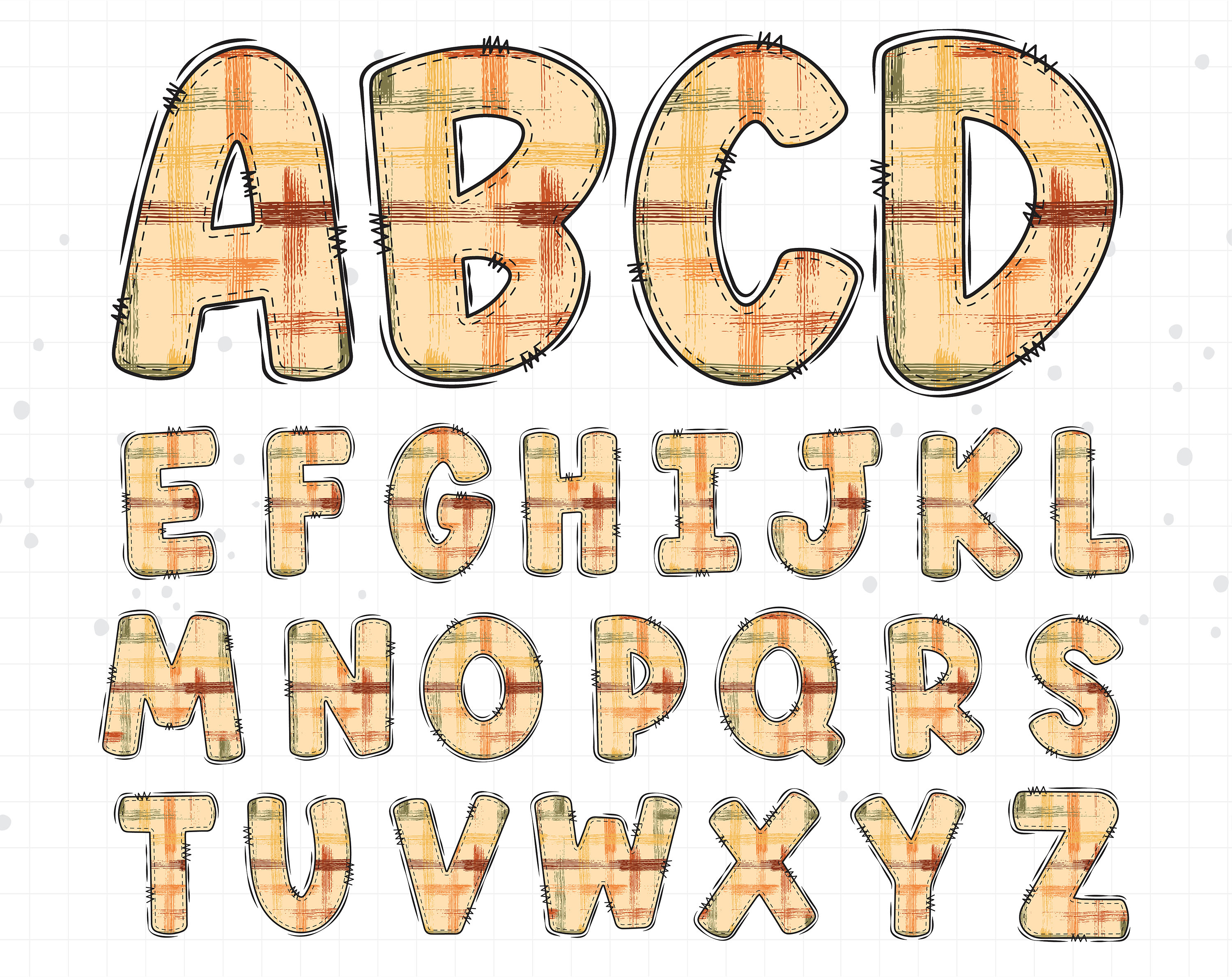 Thanksgiving Alphabet Letters Bundle Thanksgiving Alphabet - Etsy