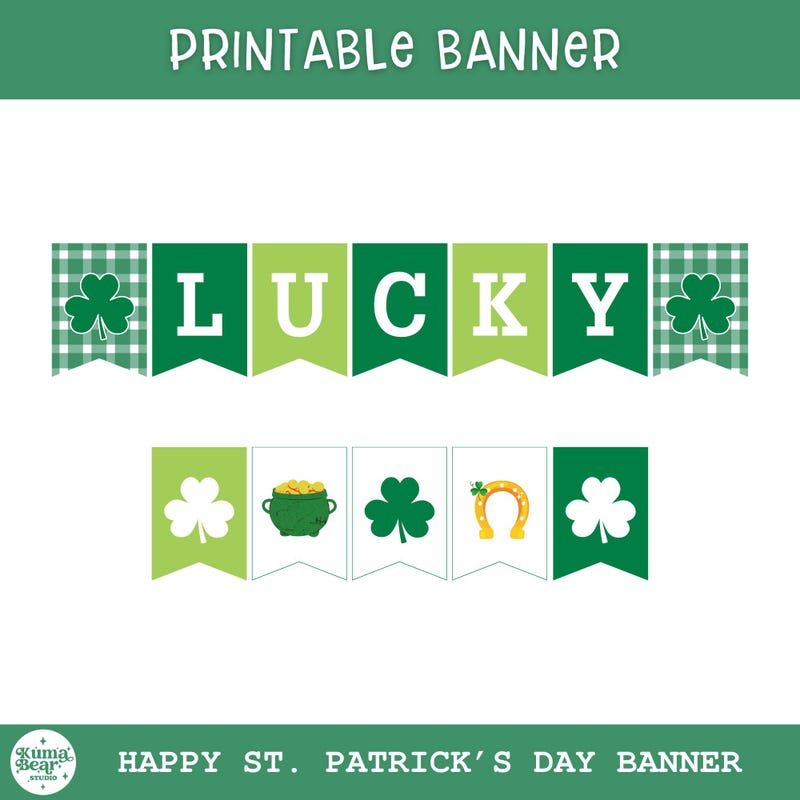 Shamrock Banner - Etsy
