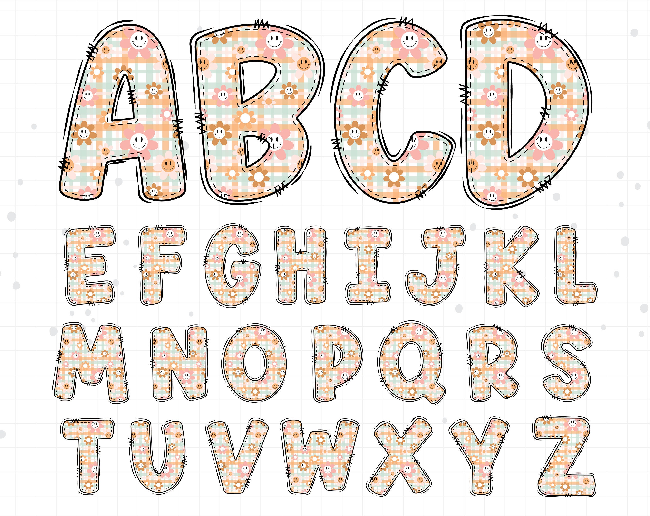 Smiley Face PNG, Groovy Smiley Alphabet, Retro Pink Smiley Face ...