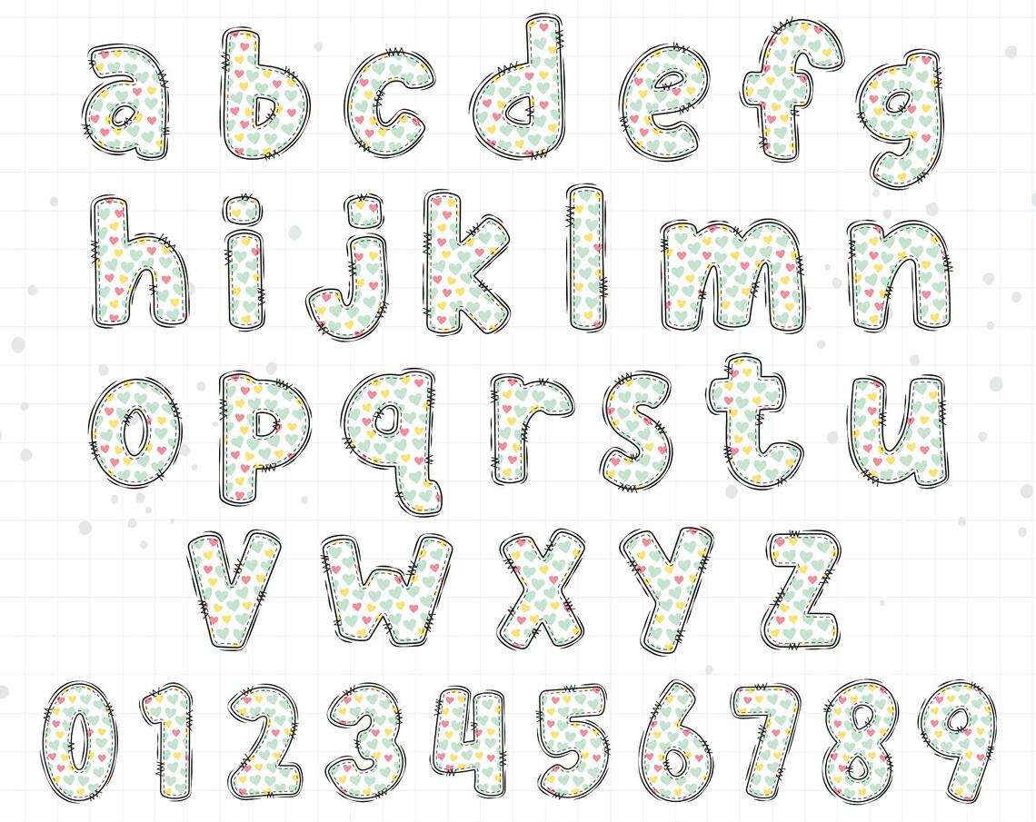 Ice Cream Candy Alphabet PNG Alphabet Sublimation Candy - Etsy
