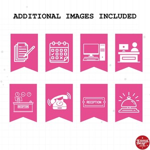 Receptionists Day Banner Printable, Banner Front Desk Staff, Office ...