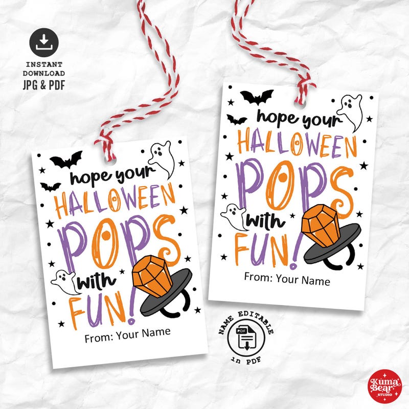 Halloween Rings Tag - Etsy