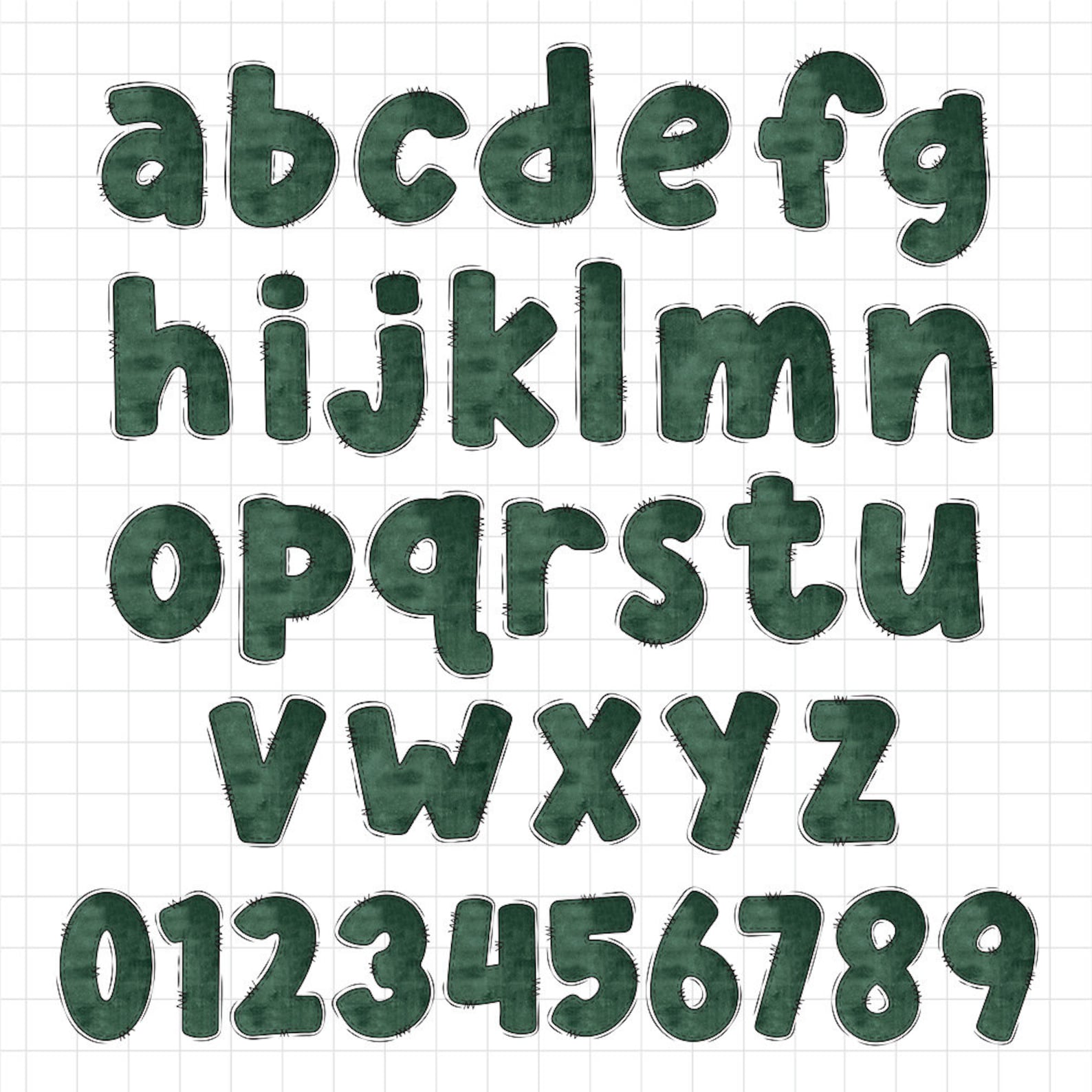 School Doodle Alphabet Bundle School PNG Letters Numbers & - Etsy