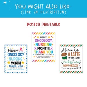 Oncology Nurses Month Sign Printable, Happy Oncology Nursing Month ...
