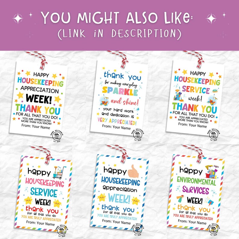 Housekeeping Service Week Poster - Staff Appreciation Thank You Sign ...