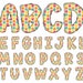 Citrus Alphabet PNG Fun Color Bright Color Alphabet Letters - Etsy