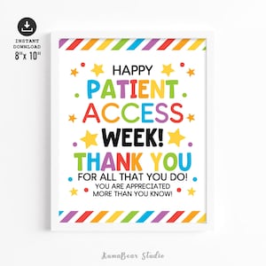 Patient Access Week Posters - Etsy