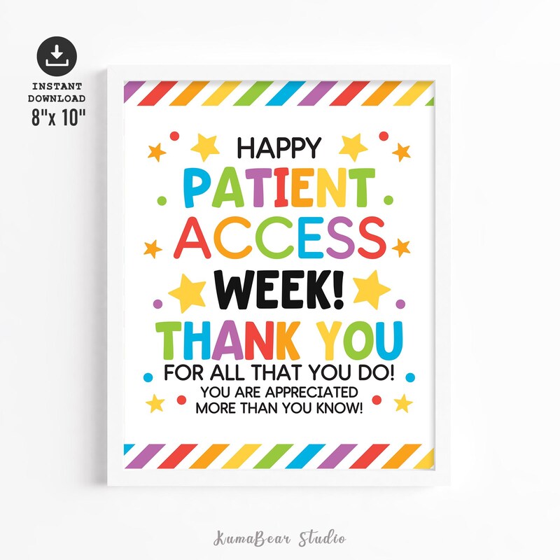Patient Access Week Posters - Etsy