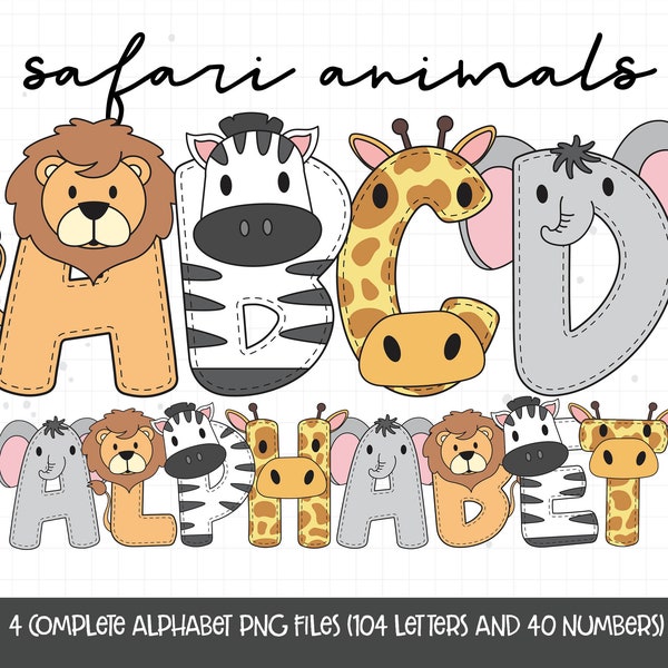 Safari Letters - Etsy