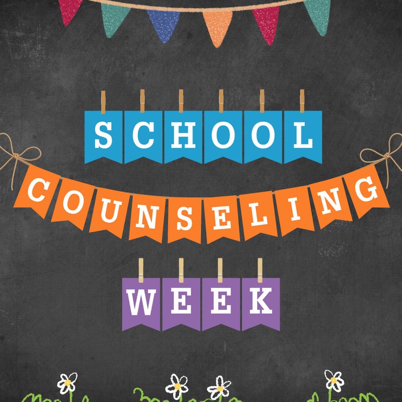 School Counseling Week Printable Banner, Thank You School Counselor ...