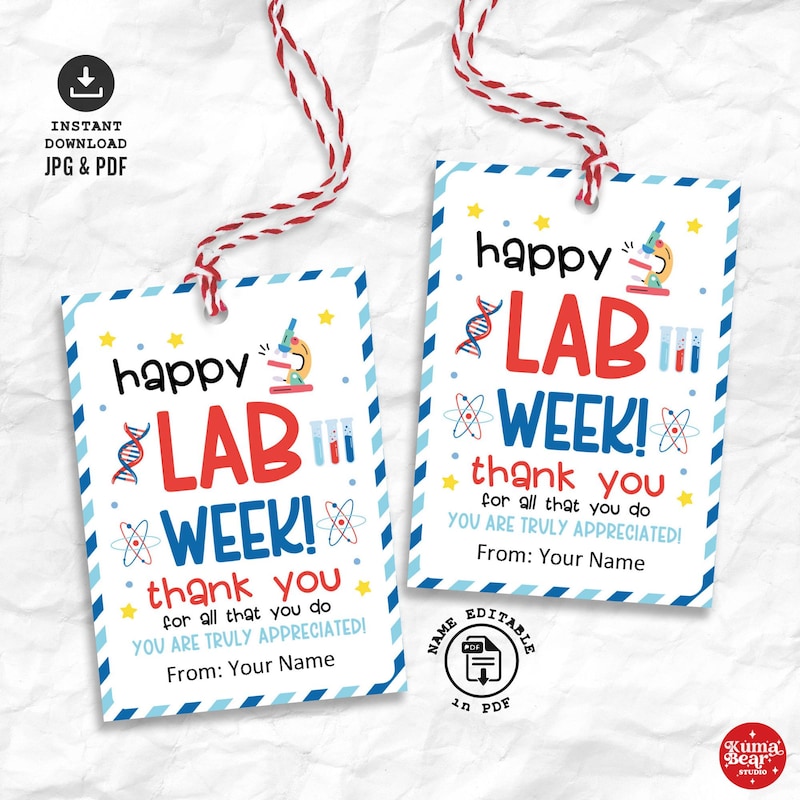Lab Week Thank You - Etsy