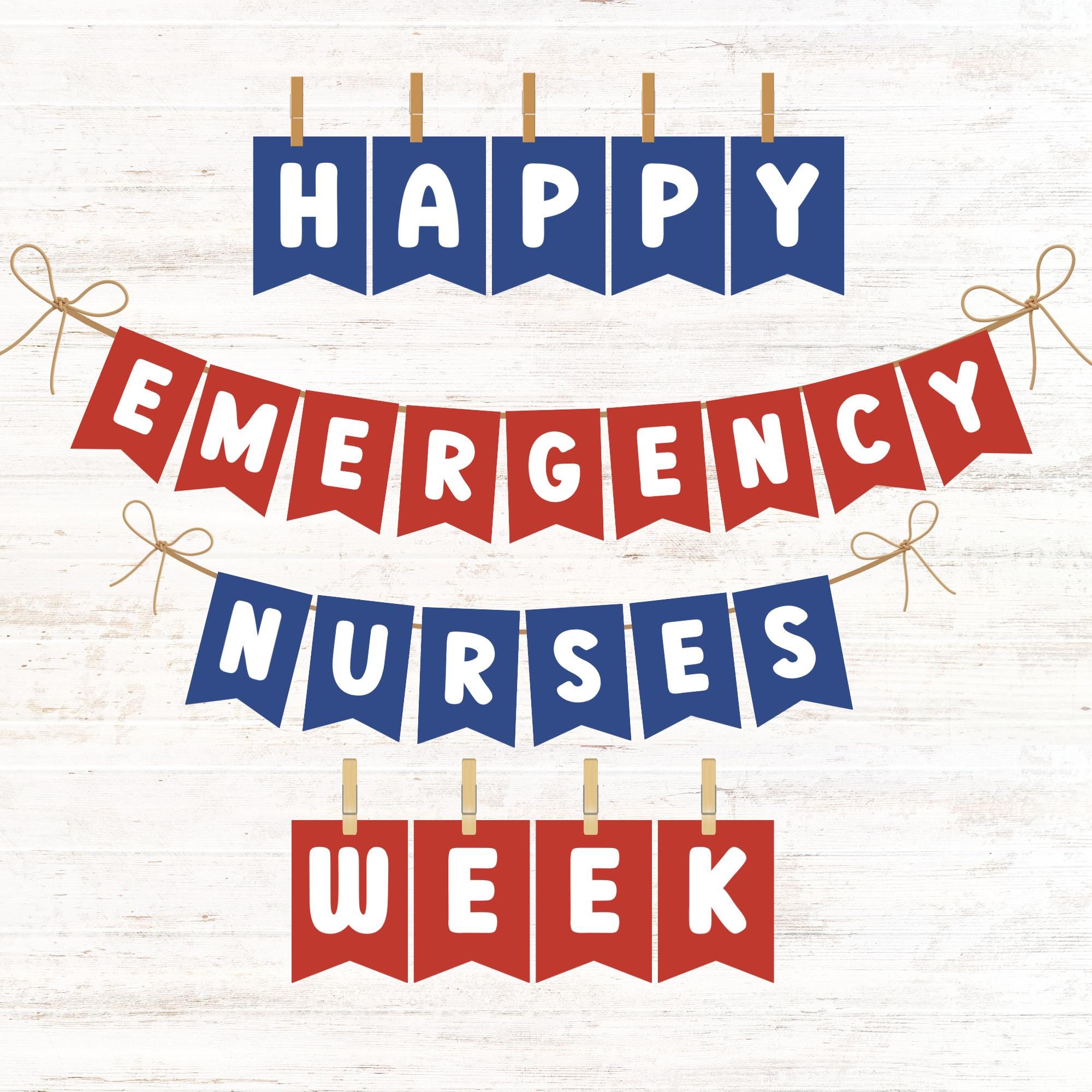 Emergency Nurses Week Printable Banner ER Nurse Week Decorations, ER ...